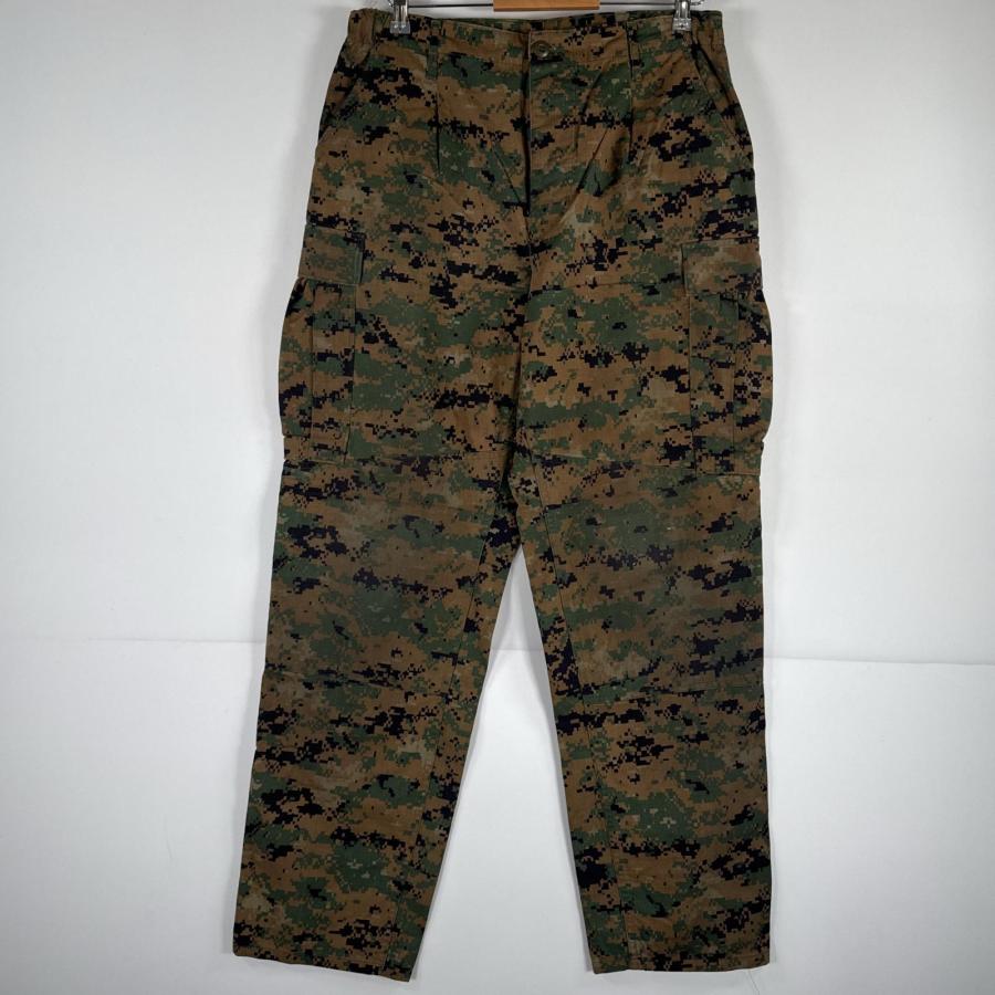古着 ミリタリーロングパンツ コンバットパンツ デジカモ 米軍 実物 迷彩 カモフラ カーゴパンツ USMC medium regular ...