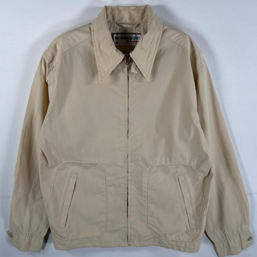 古着 60's〜70's/60年代〜70年代 ヴィンテージ マックレガー McGregor USA製 ドリズラージャケット タロンジップ 40 ベージュ メンズ : 古着屋NIKKU - 通販 ...