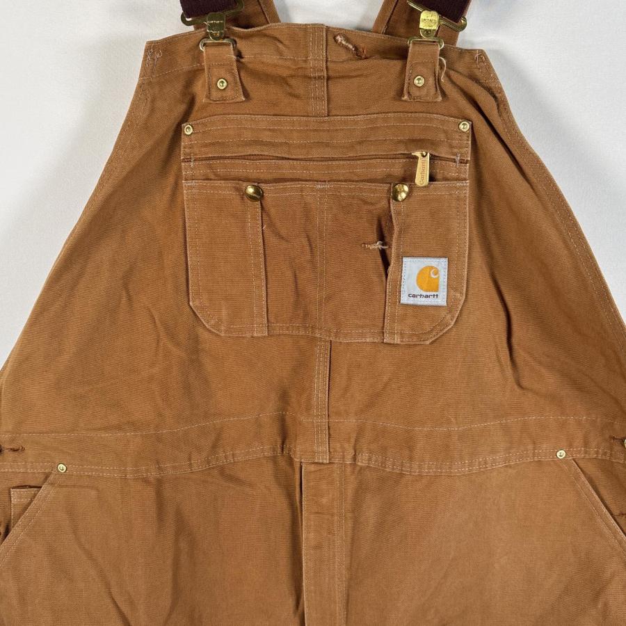 Carhartt（カーハート） 古着 オーバーオール ダック ワンポイントロゴ