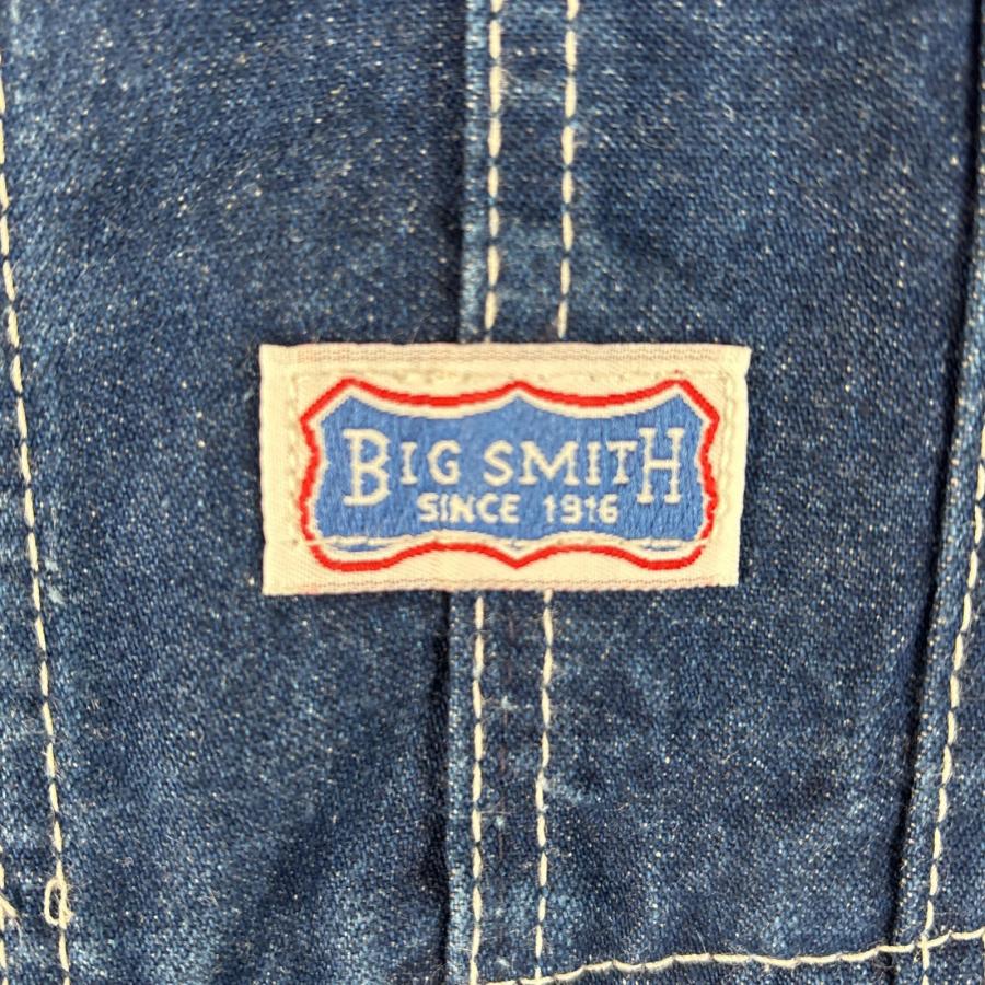 古着 90's/90年代 ビッグスミス Big Smith USA製 オーバーオール デニム ワーク ワンポイントロゴ 大きいサイズ w44 L32 ブルー系 メンズ : 古着屋NIKKU ...