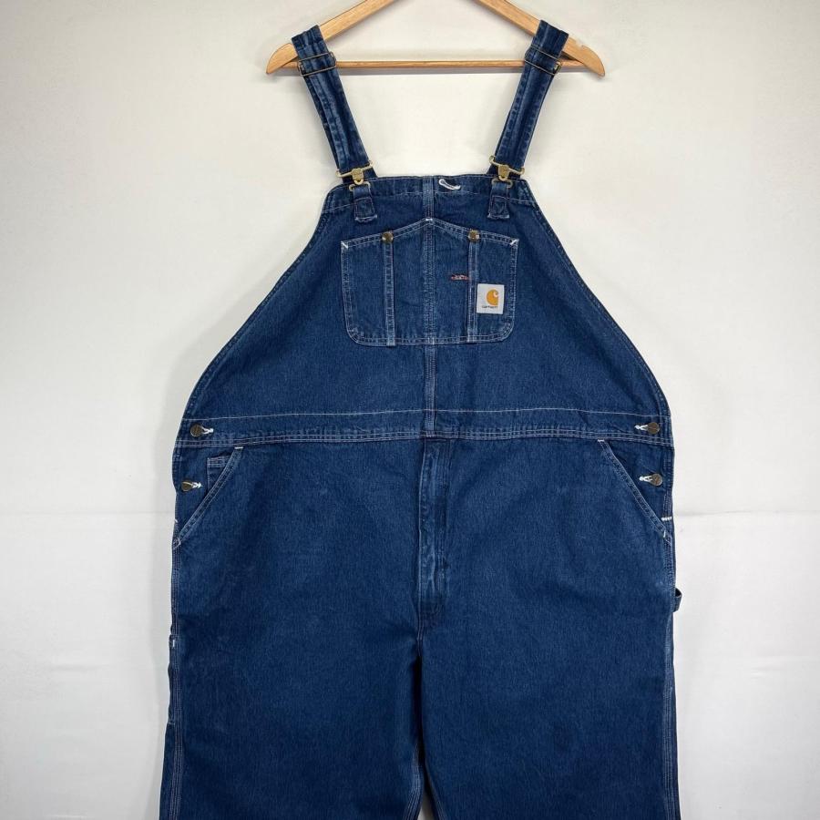 Carhartt（カーハート） 古着 オーバーオール デニム ワンポイントロゴ