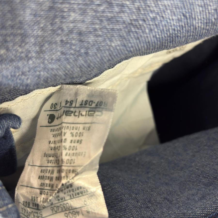 Carhartt（カーハート） 古着 オーバーオール デニム ワンポイントロゴ