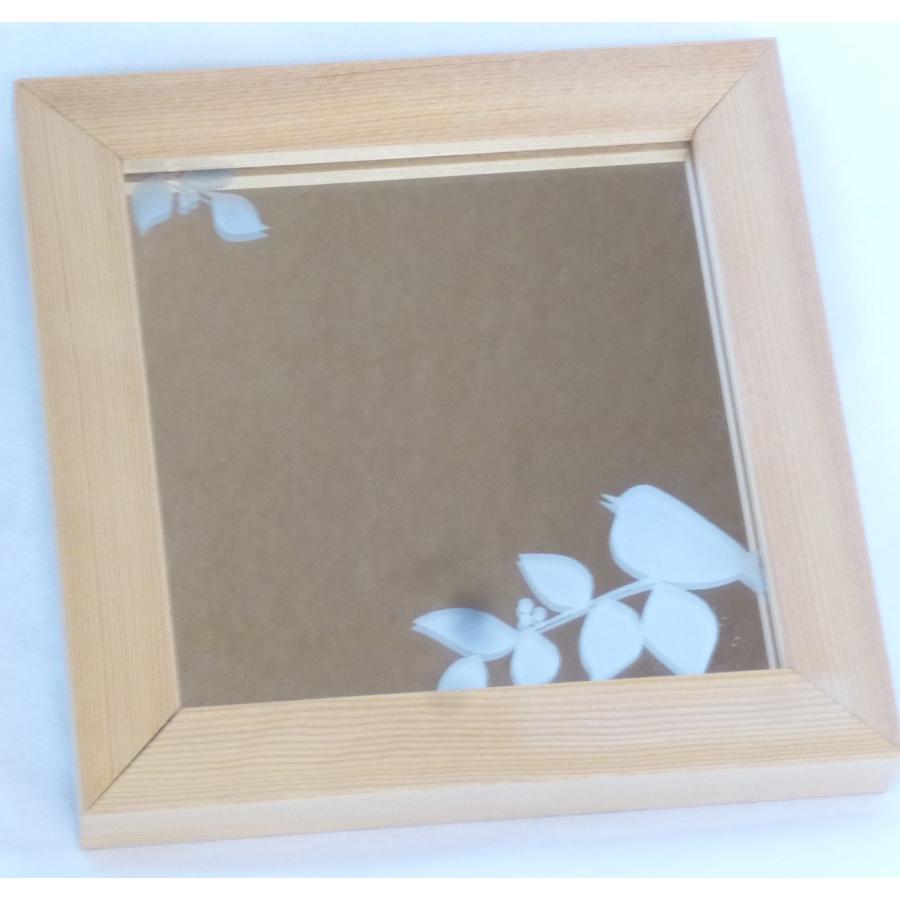 kgm-2 エッチングガラス サンドブラスト 鏡 小鳥 : にこにこHANDMADE - 通販 - Yahoo!ショッピング