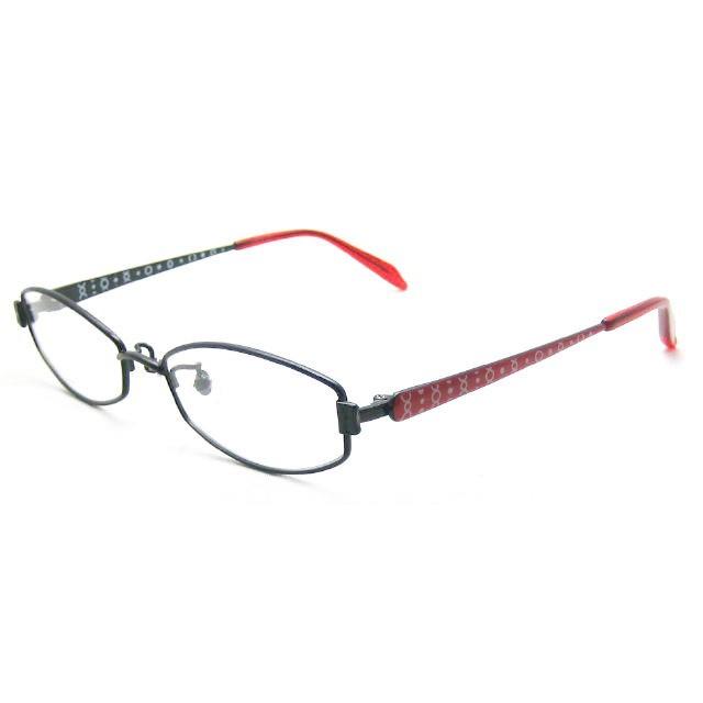 PRIVATE LABEL メガネ通販のサイドのデザインがカワイイメガネ 【picnic】 JJ4002 A3 ブラック／レッド : ニコニコ ...