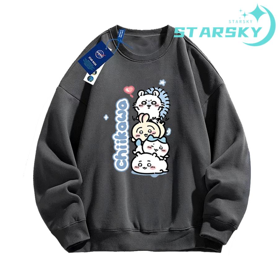 モモンガ ウサギ ハチワレ ちいかわ トレーナー 長袖Tシャツ スウェット トップス 棉 男女兼用 長袖 裏起毛あり 春秋冬 可愛い プレゼント ギフト : nt112813gl : スター ...