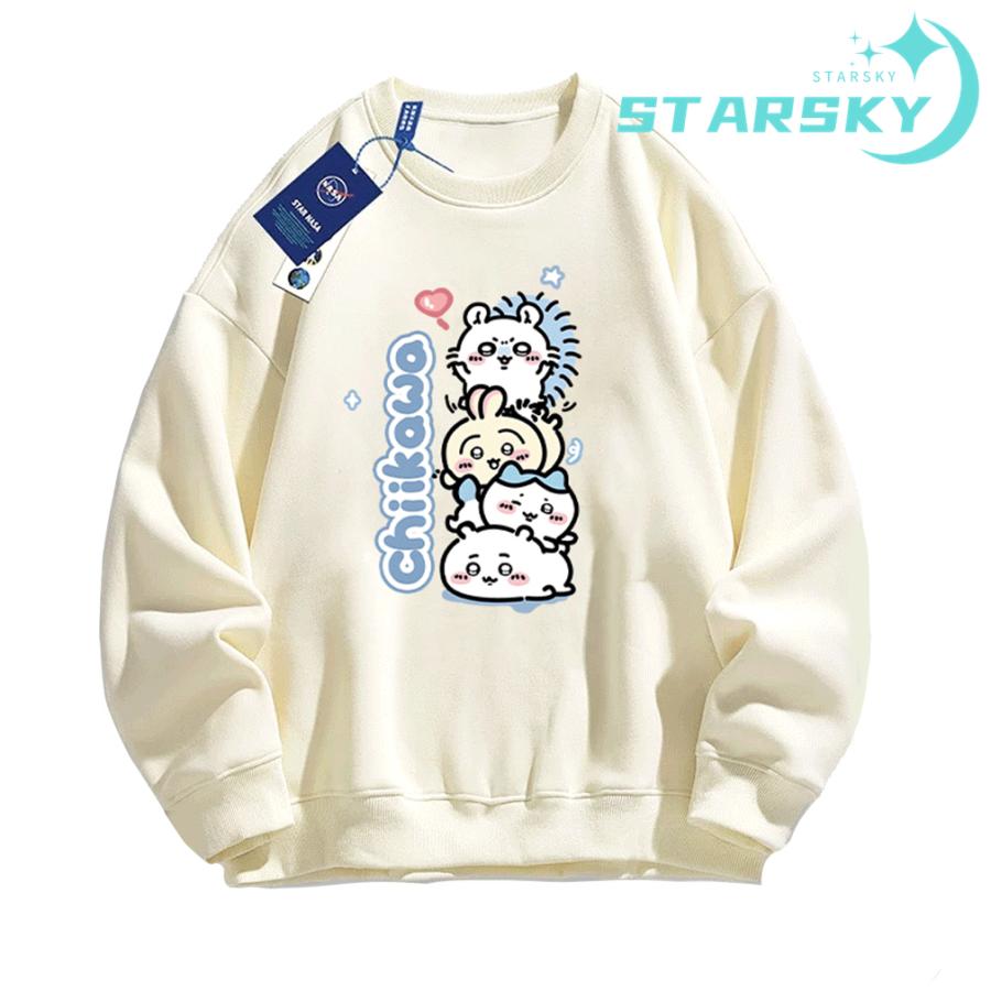 モモンガ ウサギ ハチワレ ちいかわ トレーナー 長袖Tシャツ スウェット トップス 棉 男女兼用 長袖 裏起毛あり 春秋冬 可愛い プレゼント ギフト : nt112813gl : スター ...