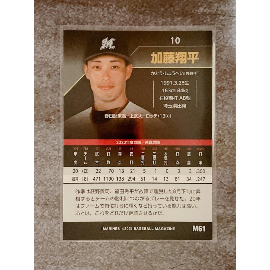 BBM2021 千葉ロッテマリーンズ レギュラーカード M61 加藤翔平 : Nikotto Yahoo!ショップ - 通販 - Yahoo!ショッピング