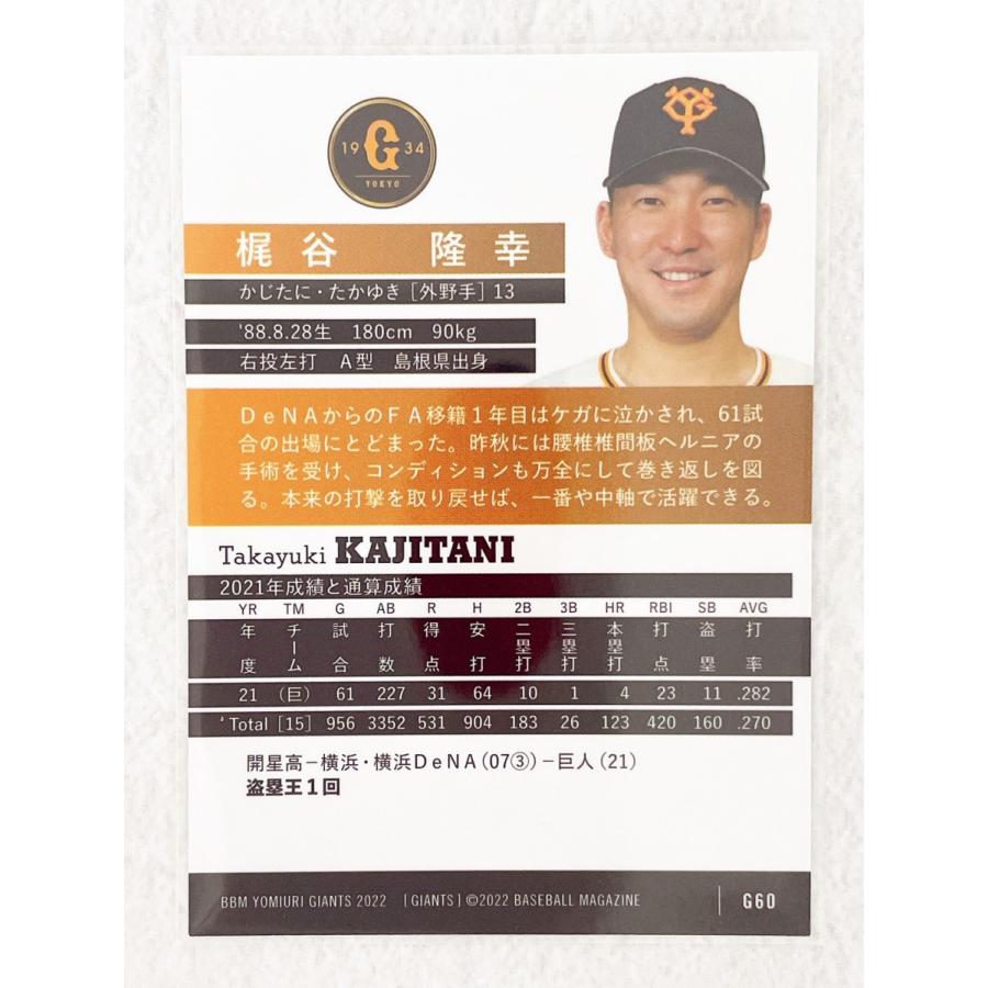 BBM2022 読売ジャイアンツ レギュラーカード G60 梶谷隆幸 ☆ :bbm-2022-yg-60:Nikotto Yahoo!ショップ - 通販 - Yahoo!ショッピング