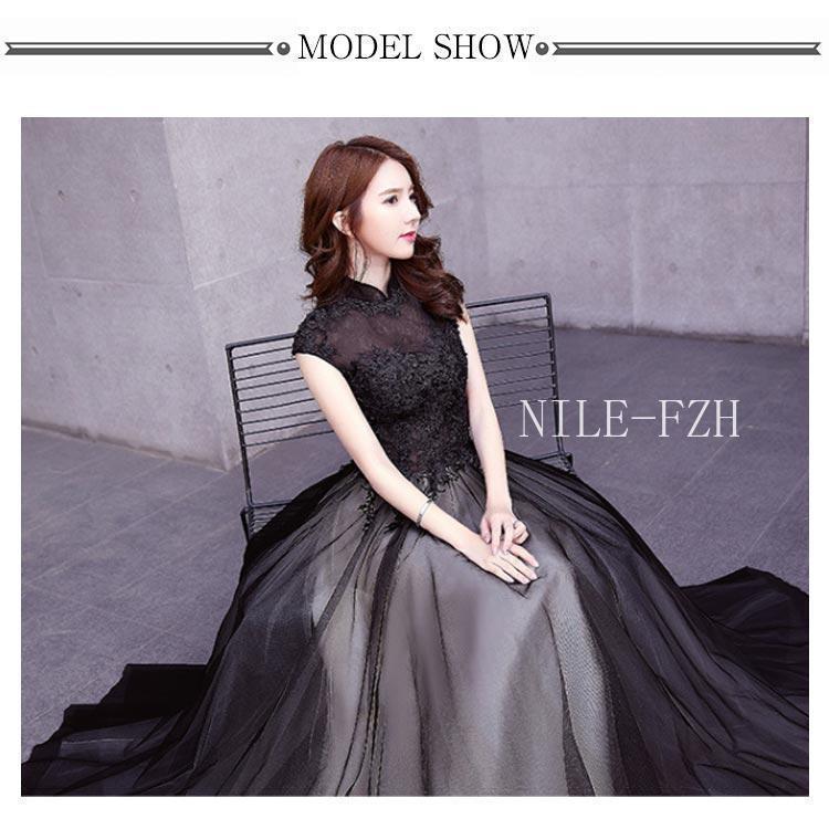 ロングドレス 演奏会用ドレス 結婚式 ステージドレス 大人 ピアノ 発表会 二次会 アフタヌーンドレス イブニングドレス カラードレス 袖あり 花柄 : nile-241022-wfsd39 ...