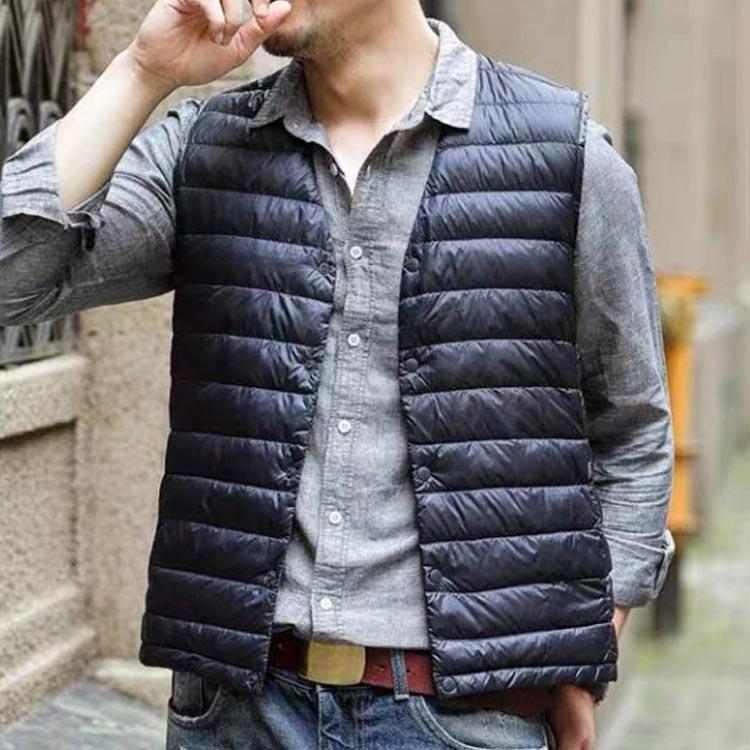 ダウンベスト インナーベスト メンズ Vネック ライトダウン ベスト ショート 軽量 薄手 秋冬 防寒 保温 インナー ビジネス 冬用 冬服 : nile-241105-ewds15 ...