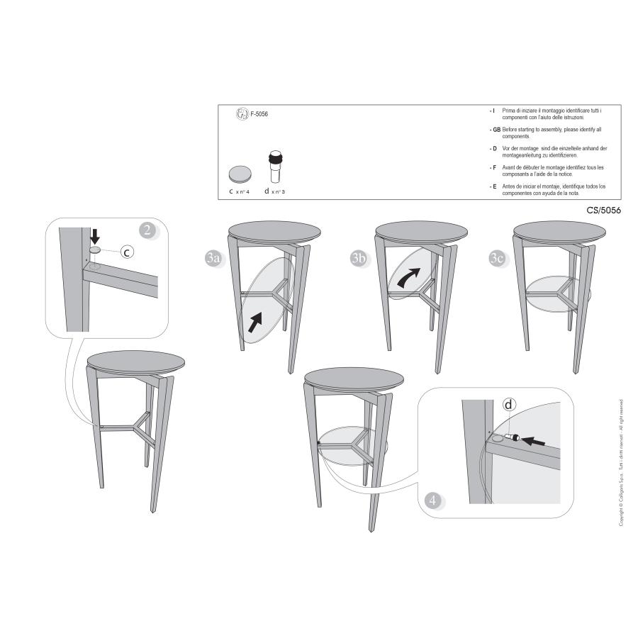 calligaris（カリガリス） SYMBOL シンボル サイドテーブル CS5055-P・G ウォールナット天板 おしゃれ 爆買 ...