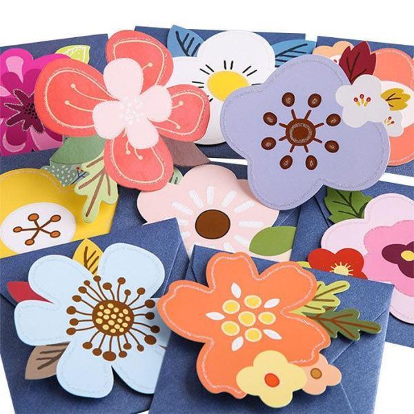 メッセージカード グリーティングカード バースデーカード 12枚 セット 封筒 立体 フラワーカード 花 バレンタイン お祝い : sy-zw9-0310-240 : NINAメルカート ...