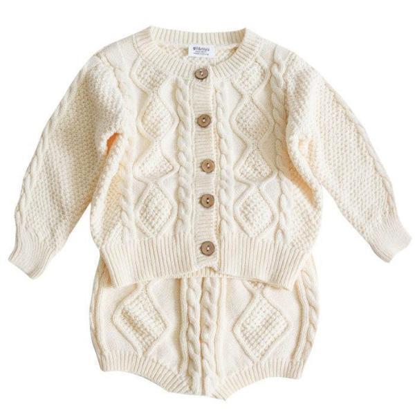 ベビー 赤ちゃん ベビー服 ベビー用品 服 ニット セットアップ カーディガン ブルマ パンツ コットン 綿 : sy-zw9-0310-512 : NINAメルカート - 通販 ...