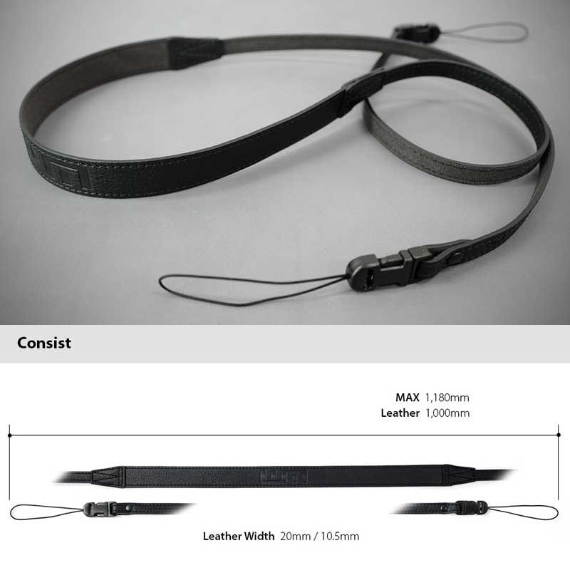LIM'S Italian MINERVA Genuine Leather Neck Strap for Compact Camera NS ...