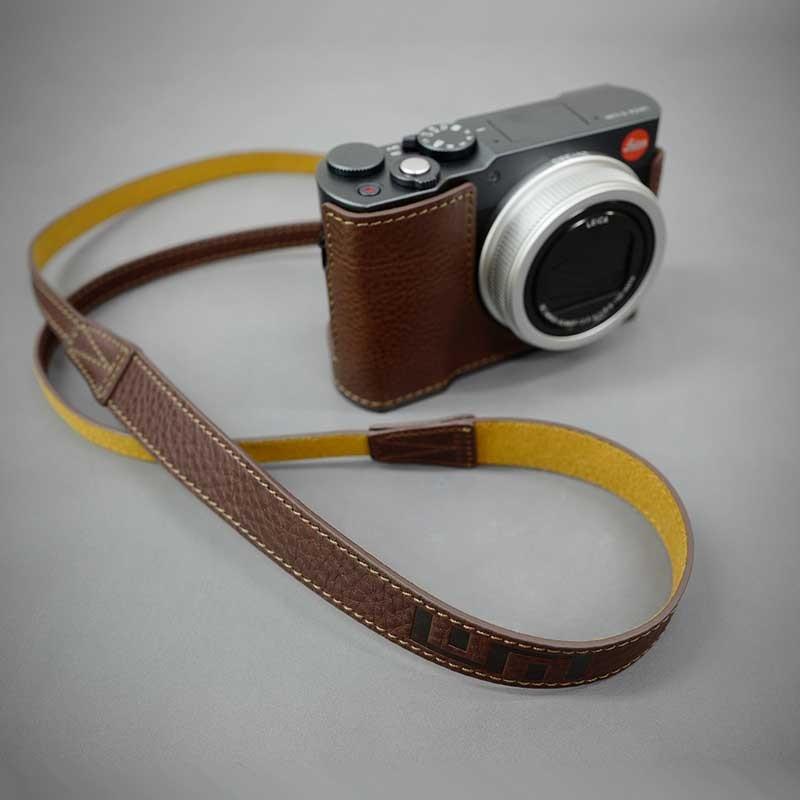 LIM'S Italian MINERVA Genuine Leather Neck Strap for Compact Camera NS ...