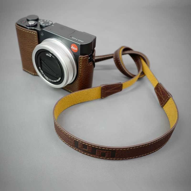 LIM'S Italian MINERVA Genuine Leather Neck Strap for Compact Camera NS ...