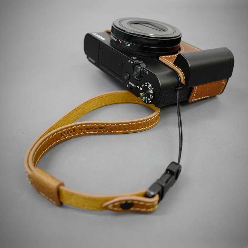 LIM'S Italian MINERVA Genuine Leather Wrist Strap for Compact Camera WS ...