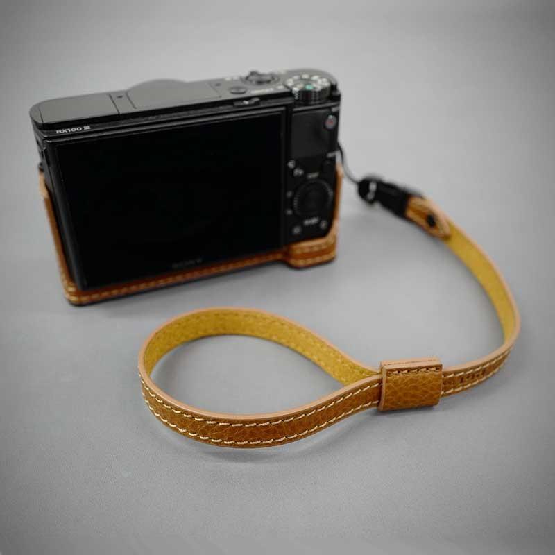 LIM'S Italian MINERVA Genuine Leather Wrist Strap for Compact Camera WS ...