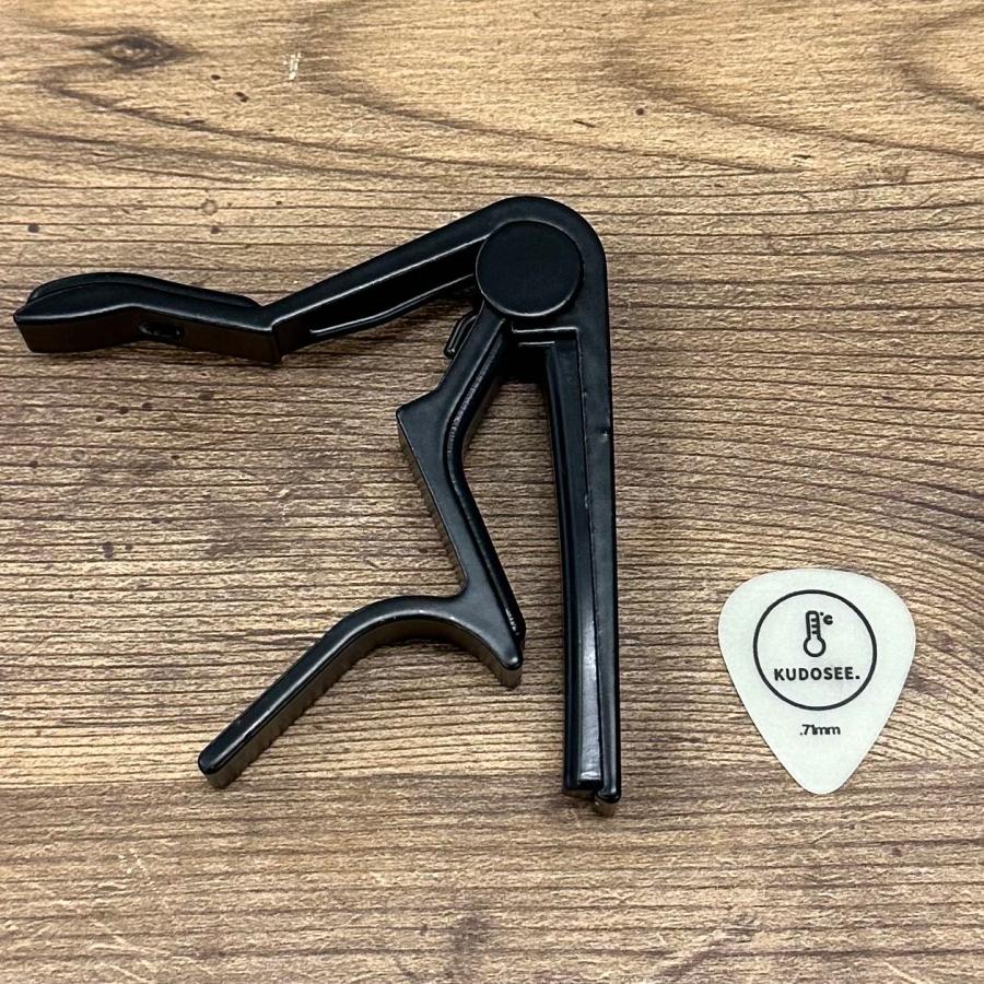【アウトレット】【保証対象外】 9℃ Basic Capo For Guitar（ブラック）＋オリジナルピック付/ a45851 ...