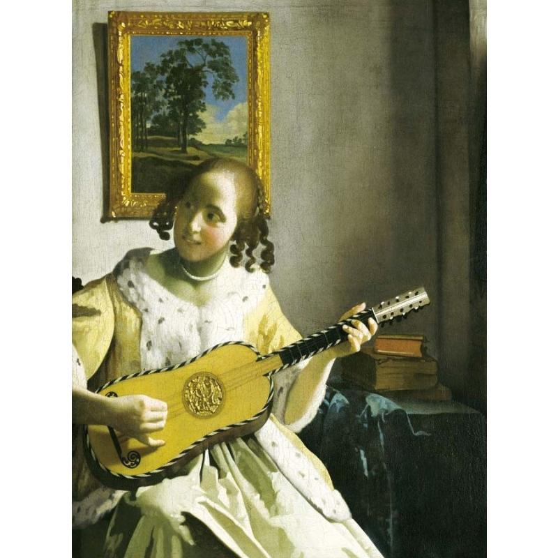 額絵 フェルメール ギターを弾く女 f8・f6・f4サイズ 世界の名画シリーズ gk-a5-j1003（p6） J1-003 （代引き不可） : 社人形会館 - 通販 - Yahoo!ショッピング