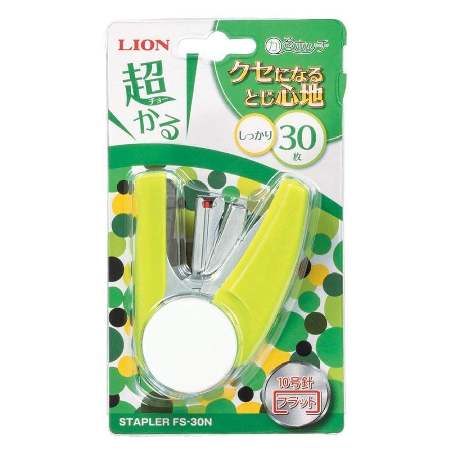 ライオン事務器 ホチキス かるホッチ 30枚綴じ FS-30N グリーン :s-B01EWSUULE-20240625:Nino1028 - 通販 - Yahoo!ショッピング