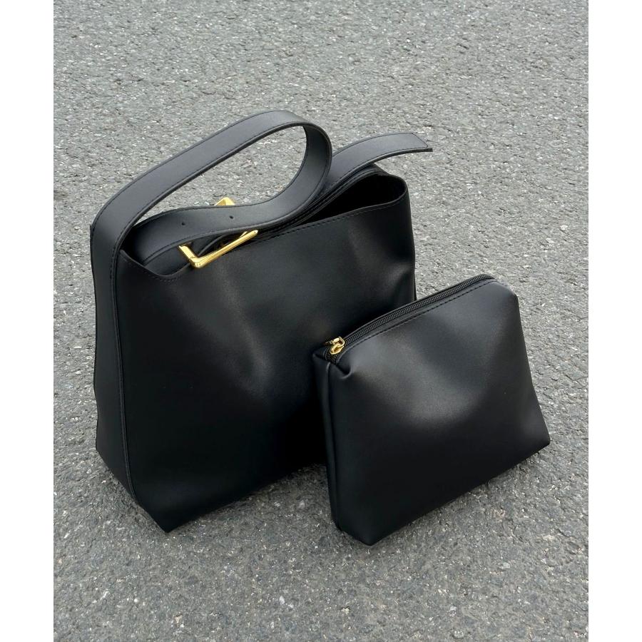 ショルダーバッグ レディース 斜めがけ 大人 大きめ トートバッグ 合皮 黒 ポーチ付 2WAY PUレザー スクエア ショルダー バッグ トート 通勤 通学 バック : ninon - 通販 ...