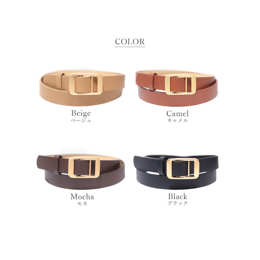 ベルト レディース メンズ 穴なし 大きいサイズ 細 細ベルト 細い 男女兼用 2way PUレザー マット 大人 無段階調節 韓国ファッション 韓国 韓国トレンド : ninon - 通販 ...