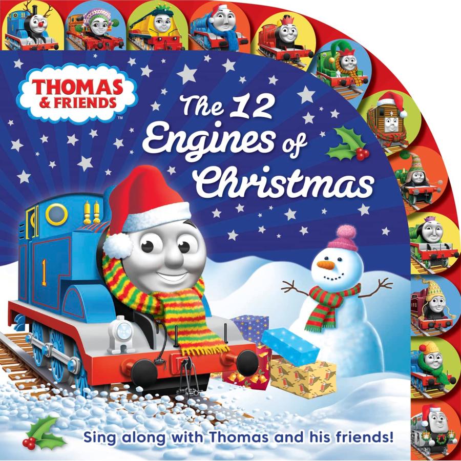 THOMAS & FRIENDS:12 ENGINES OF CHRISTMAS トーマス クリスマス 英語絵本 歌 1 〜 3 歳 : 世界 ...