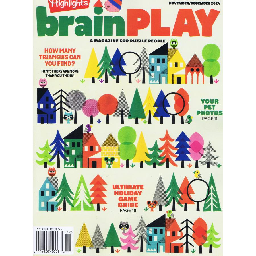 HIGHLIGHTS BRAIN PLAY(NOV-DEC) アメリカ子ども向け雑誌 知育 英語学習 : 世界とつながる本屋さん ...
