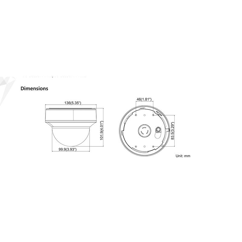 【提携倉庫より発送】[HIKVISION] [TVi-3M] 300万画素 CCTV 屋外用 防水 赤外線ドームカメラ 3メガピクセル 電動 ...