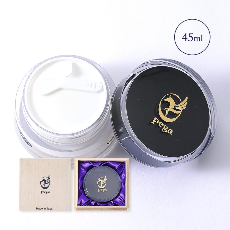 [ライフテック] 馬油クリーム Pega Cream Deluxe 45ml /保湿 クリーム 基礎化粧品 最高級 ノーベル賞 フラーレン EGF 乾燥 モイスチャー 馬 ハリ : にじ ...