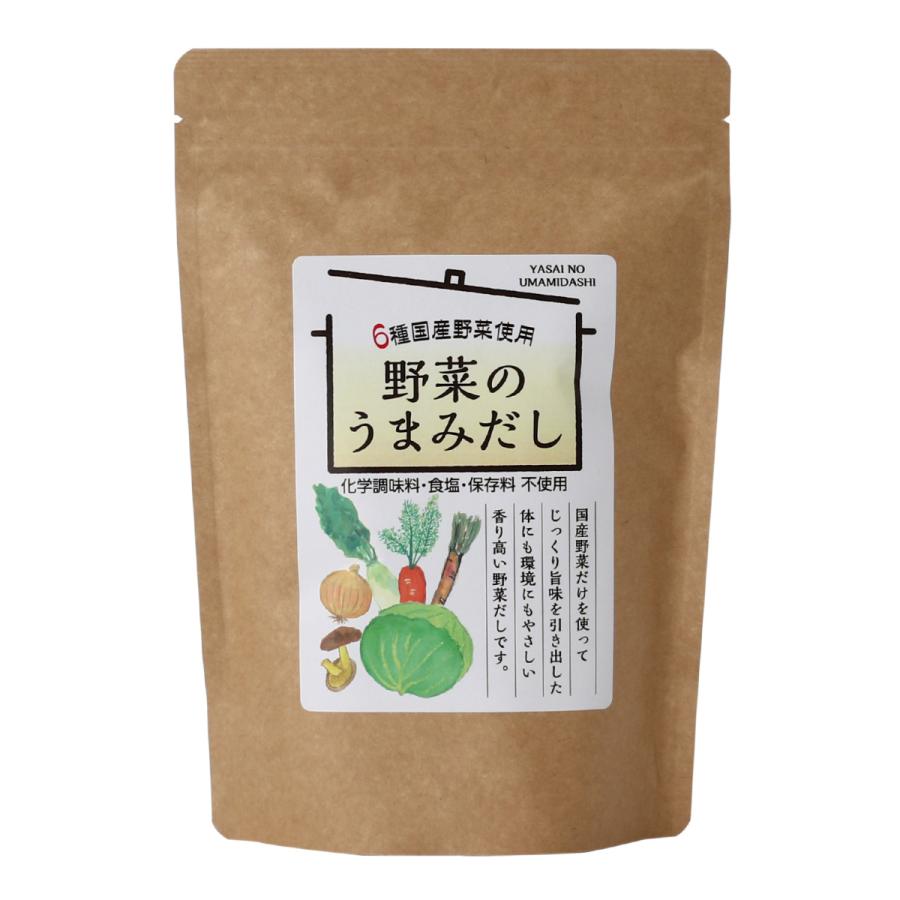 送料無料 [宝山九州] だし 野菜のうまみだし・20P 100g(5g×20包) /国産 野菜 椎茸 きゃべつ たまねぎ 人参 ゴボウ 大根 出汁 パック 旨み 凝縮 離乳食 介護 : にじ ...