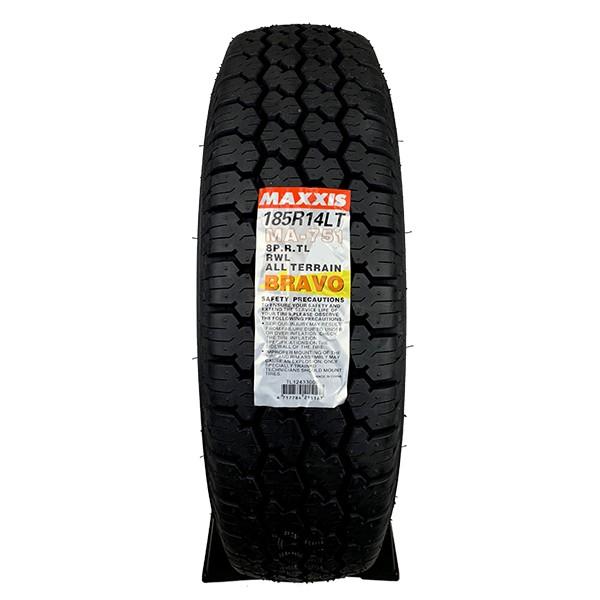 MAXXIS（マキシス） 4本セット MA-751 185R14 ホワイトレタータイヤ MAXXIS Bravo Series ブラボー ...