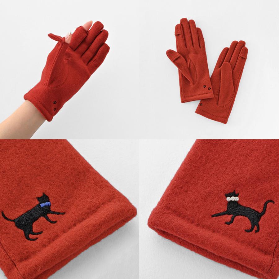KURODA クロダ 女性用 おさんぽねこ刺繍 ジャージグローブ 手袋 :T09420016:産直お取り寄せニッポンセレクト - 通販 - Yahoo!ショッピング
