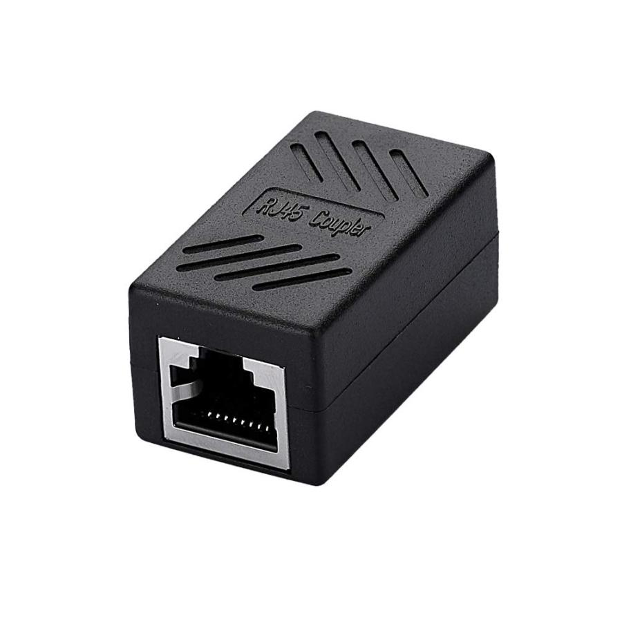 SIENOC RJ45 LANケーブル用中継コネクタ コンパクト ギガビット 延長 コネクタ プラグ CAT5/CAT6 メス-メス 5個入 ...