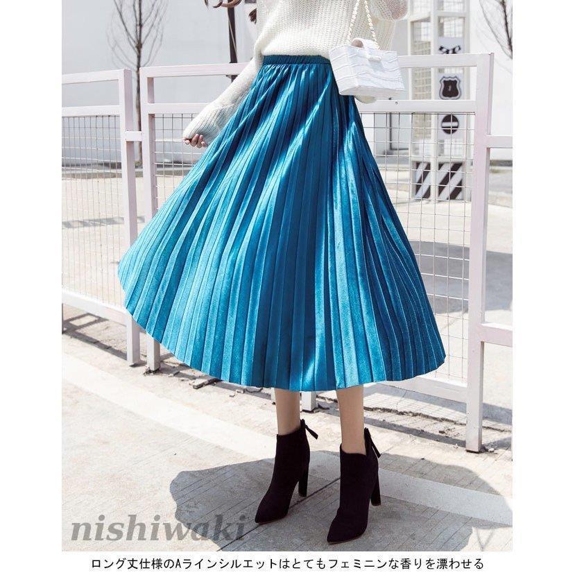 プリーツスカート ロング レディース マキシスカート ベロア ウエストゴム ロングスカート 裏地付き 女性用 ボトムス スカート 春秋物 :dm012603-nx196:西脇通販 - 通販 ...