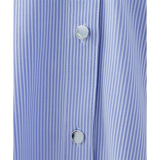 トップス レディース シャツ カットソー素材 メタルボタン タック スリーブ ニッセン tp0 : 7days Life Styling by nissen - 通販 - Yahoo!ショッピング