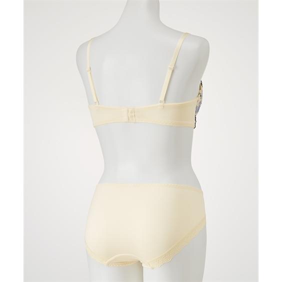 ニッセン ブラジャー ショーツ セット レディース リボン通しブラ A70_M〜D80_L ( トリンプ ) nissen : ニッセン Yahoo!店 - 通販 - Yahoo!ショッピング