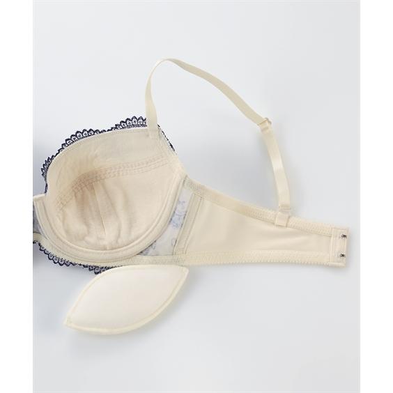 ニッセン ブラジャー ショーツ セット レディース リボン通しブラ A70_M〜D80_L ( トリンプ ) nissen : ニッセン Yahoo!店 - 通販 - Yahoo!ショッピング