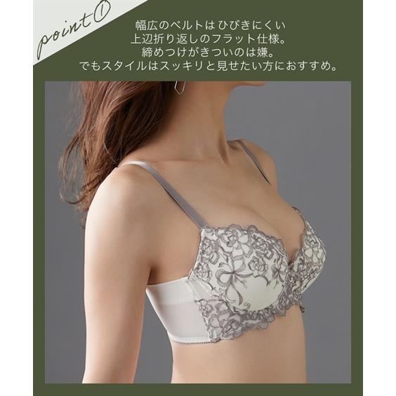 ニッセン ブラジャー ショーツ セット 大きいサイズ レディース リッチメイク 脇高 ローズリボン柄 E85_LL〜F95_3L nissen : ニッセン Yahoo!店 - 通販 ...