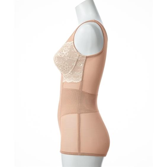 ニッセン ボディシェイパー 大きいサイズ レディース ワイヤー入り 肩ひも太い フルカップ ブラジャー付 2枚組 丈長目 B90_LL〜F85_LL nissen : ニッセン Yahoo!店 ...