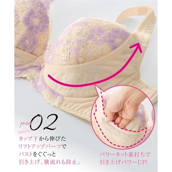 ニッセン ブラジャー ワイヤー入り 大きいサイズ レディース 下垂防止 バスト下から支える 編レース C85〜D105 nissen : ニッセン Yahoo!店 - 通販 - Yahoo ...