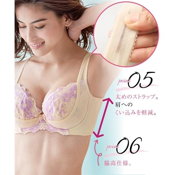 ニッセン ブラジャー ワイヤー入り 大きいサイズ レディース 下垂防止 バスト下から支える 編レース C85〜D105 nissen : ニッセン Yahoo!店 - 通販 - Yahoo ...