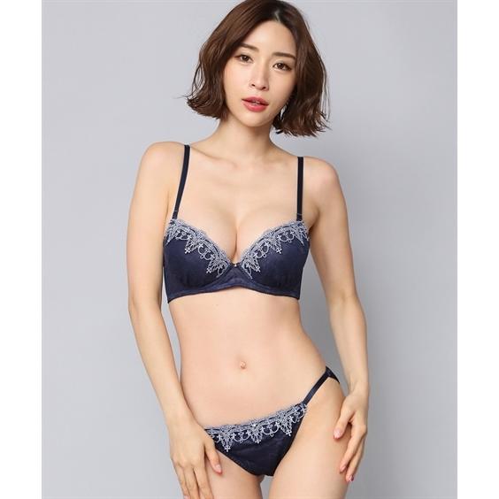 ニッセン ブラジャー ショーツ セット レディース 脇高 クラシック調 ケミカル レース E70_M〜F80_L nissen : ニッセン Yahoo!店 - 通販 - Yahoo!ショッピング