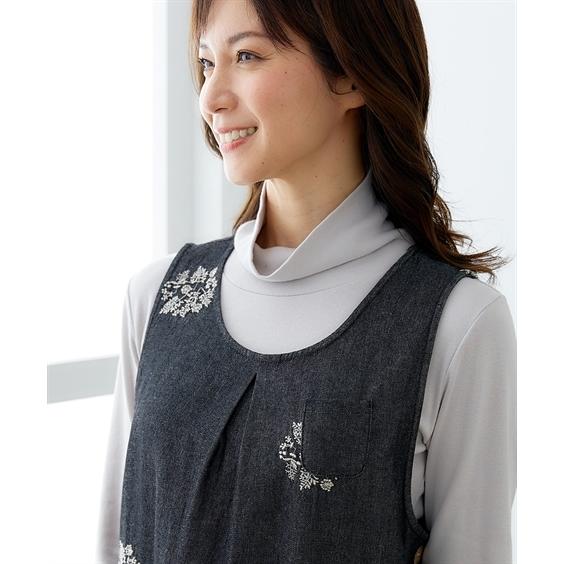 ニッセン チュニック レディース デニム 刺しゅう エプロン 3L nissen : ニッセン Yahoo!店 - 通販 - Yahoo!ショッピング