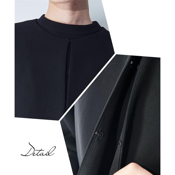 アンサンブル ワンピース 大きいサイズ レディース 喪服 礼服 Callarus 日本製生地使用 洗える 防しわ マント風デザイン ジャケット 4L/5L/6L ニッセン nissen ...