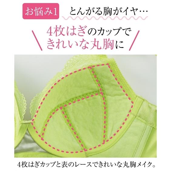 ニッセン ブラジャー ワイヤー入り レディース グラマーサイズ きれいな丸胸になる ハーフ ワイヤー D70〜F80 nissen : ニッセン Yahoo!店 - 通販 - Yahoo!ショッピング