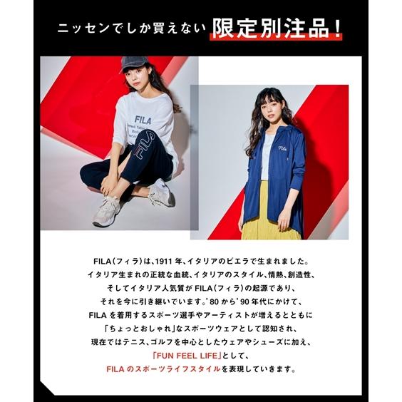 ニッセン トップス チュニック FILA 指穴付ドライメッシュパーカー UVカット 吸汗速乾 nissen : ニッセン Yahoo!店 - 通販 - Yahoo!ショッピング