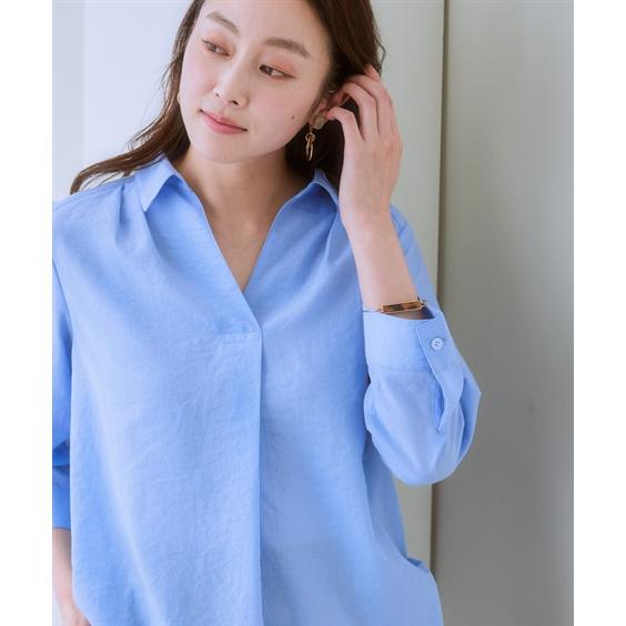 レディース サイドタックエアリースキッパー チュニック シャツ イージーケア UVカット S/M/L/LL ニッセン nissen : zzy4323b0730 : ニッセン Yahoo!店 ...