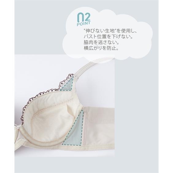 ブラジャー ワイヤー入り レディース 脇高サイドすっきり パワーネットで軽やか E75/E80/E85/F75/F80 ニッセン nissen :ZZY4323B1444:ニッセン Yahoo ...